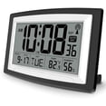 Atomic Clock with Indoor Temperature and Humidity, 12.5 Inch Self ...