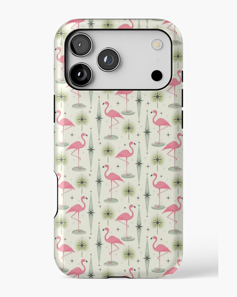 Atomic Flamingo Oasis H1293 Premium Durable Case for iPhone 17 16 15 14 ...