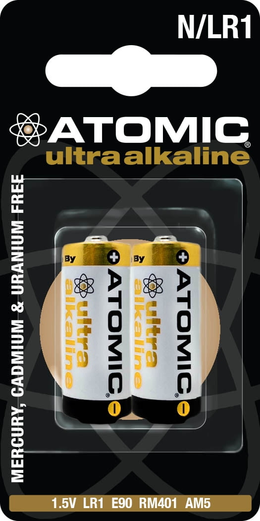 Atomic N-Cell 1.5V LR1 E90 RM401 AM5 Ultra Alkaline Battery (2 Pack ...