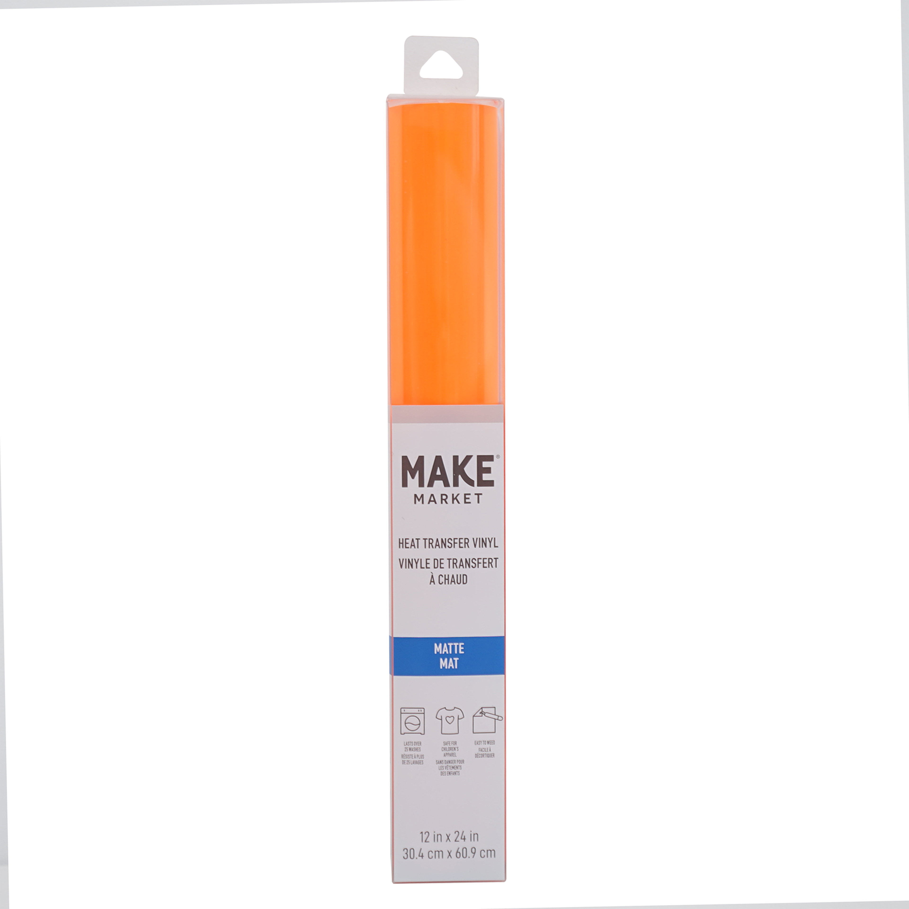 Atomic Orange Matte Heat Transfer Vinyl by Make Market – 12" x 24 ...