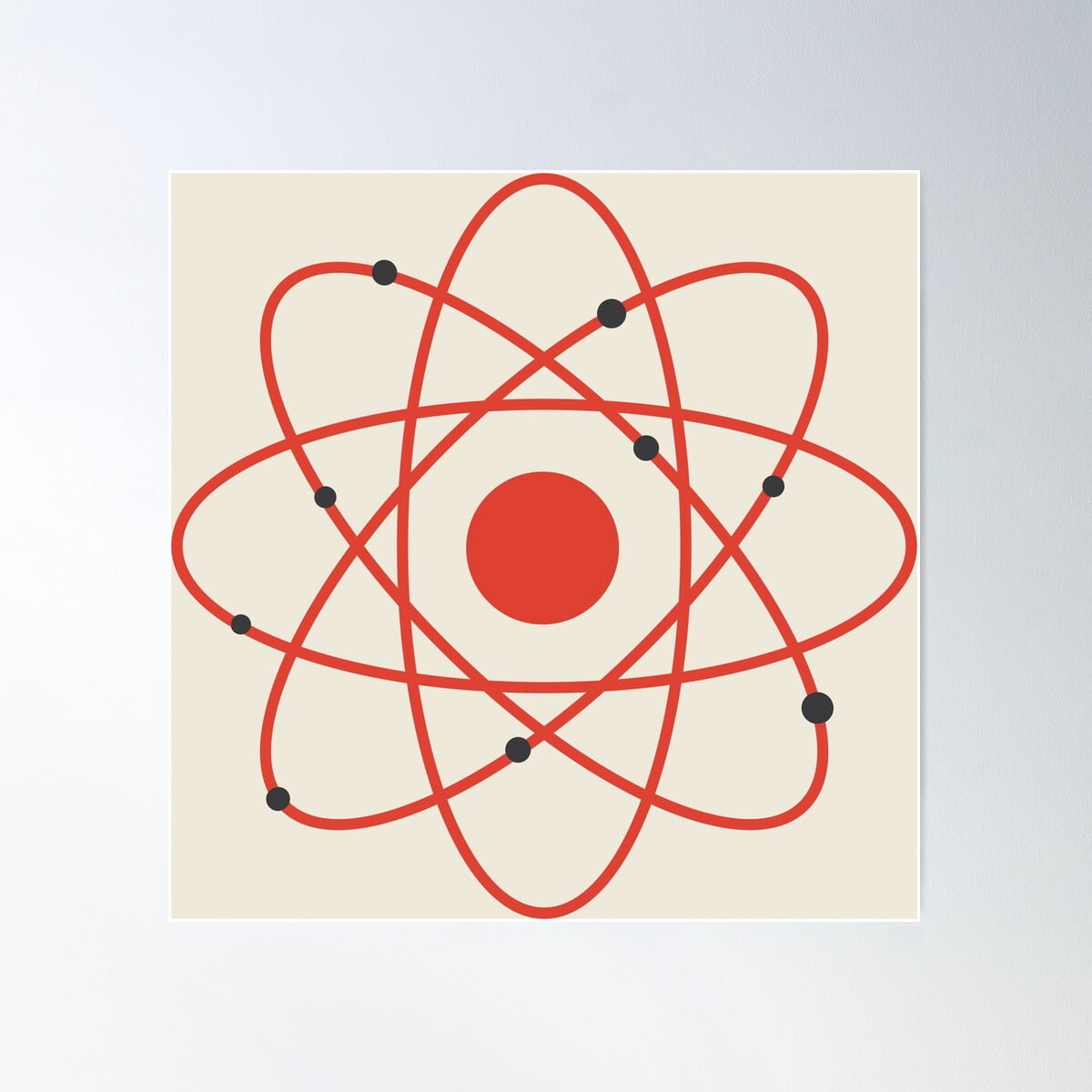 Atomic Poster Wall Art, Modern Wall Decor For Living Room Bedroom ...