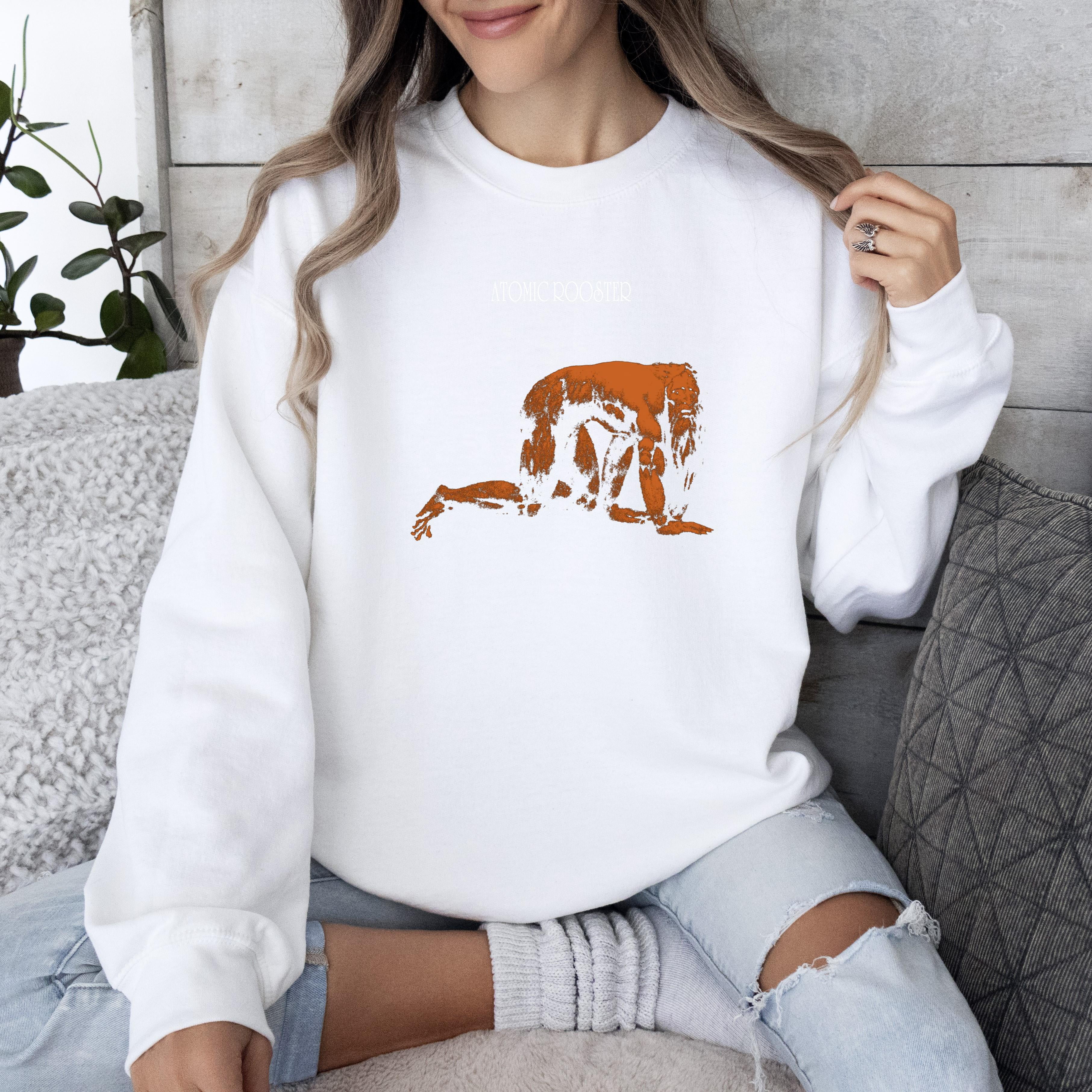 Atomic Rooster Sweatshirt Classic Rock Band Graphic Style, for men & women, up to size 5XL ...