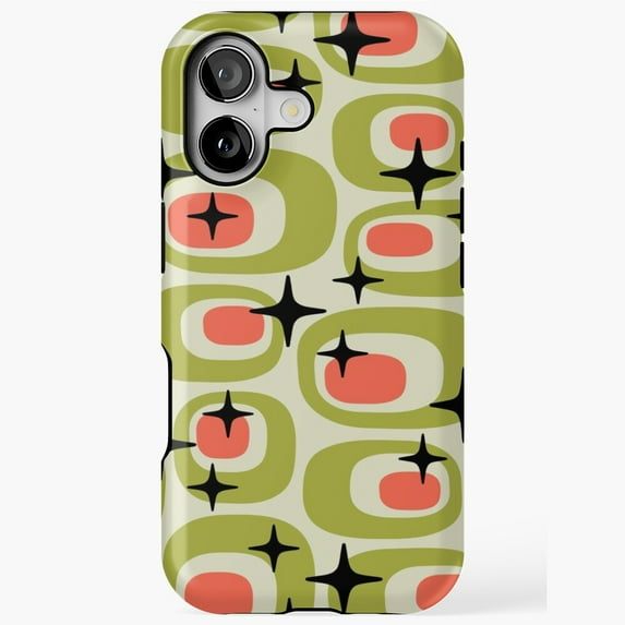 Atomic Starburst Mid Century Modern Retro Colorful Abstract Case with ...