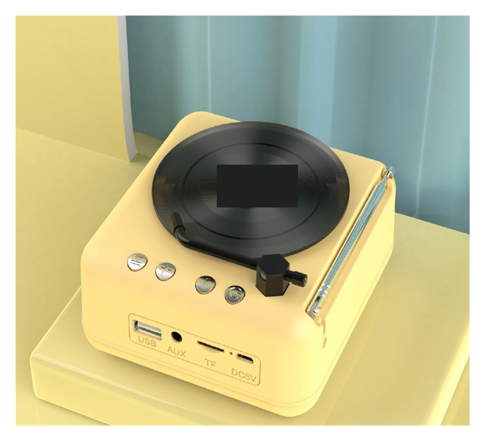 Atomic Vinyl Record Player Speaker Mini Small Radio Retro Creative ...