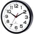 Atomic Wall Clock 12 Inch, Modern Clock Battery Operated Classic Analog ...