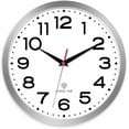 Atomic Wall Clock 12 Inch, Modern Clock Battery Operated Classic Analog ...