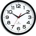 Atomic Wall Clock 12 Inch, Modern Clock Operated Classic Analog ...
