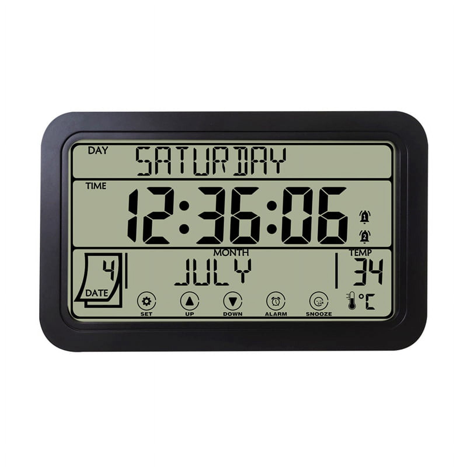 Atomic Wireless LCD Display Alarm Clocks, High Precision Sensor ...