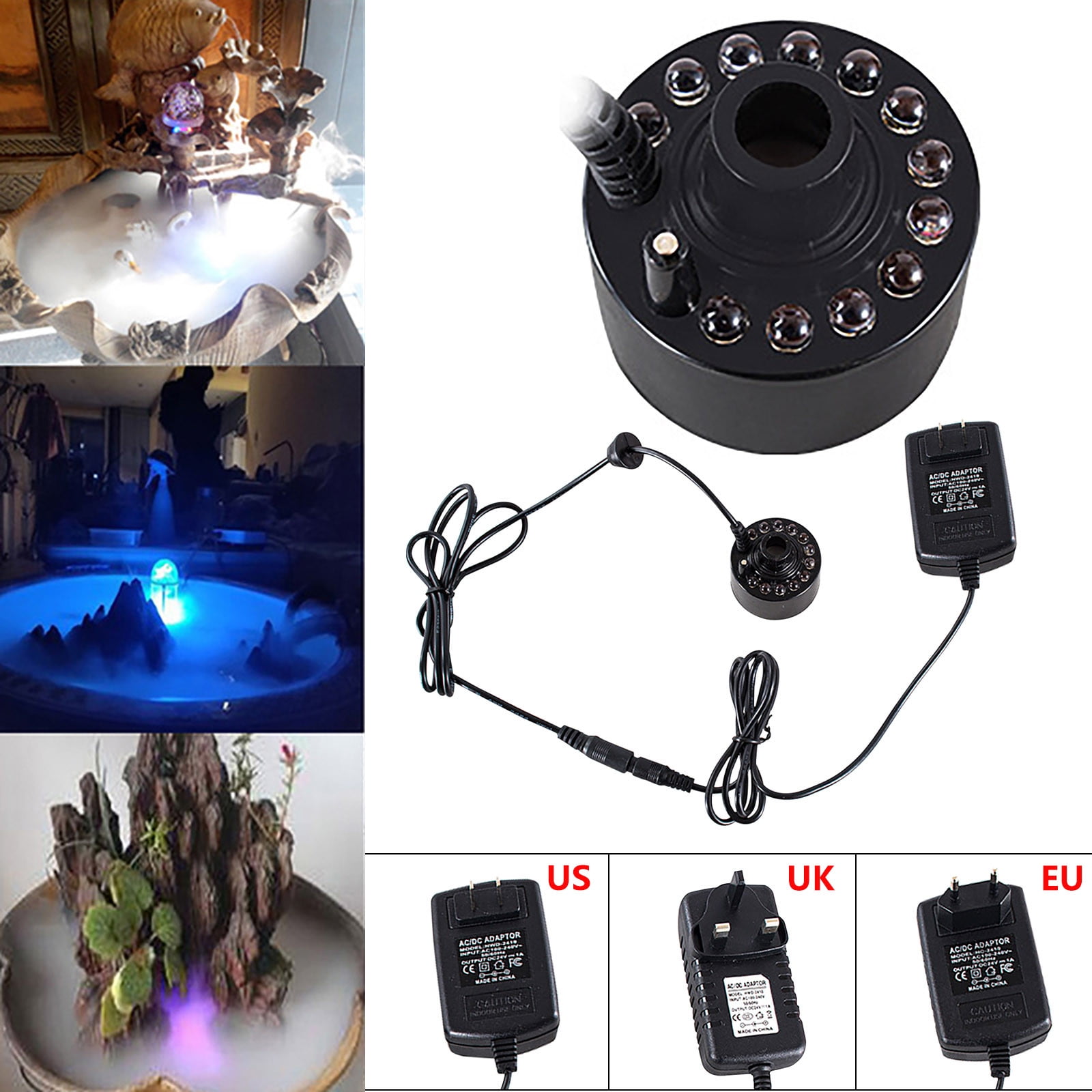 Atomizing Birdbath Lamp, Humidifier Atomizer, Led Vase, Unique Water ...