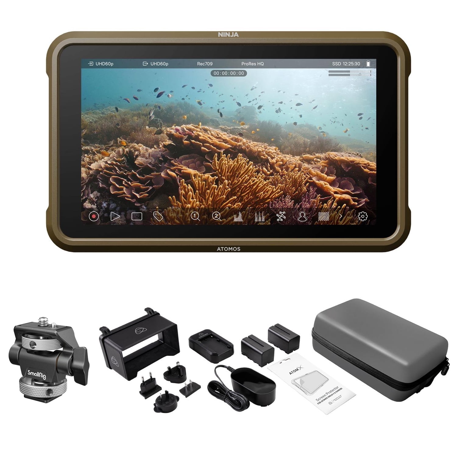 Atomos Ninja 5.2" 4K HDMI Recording Monitor with Atomos 5" Accessory ...