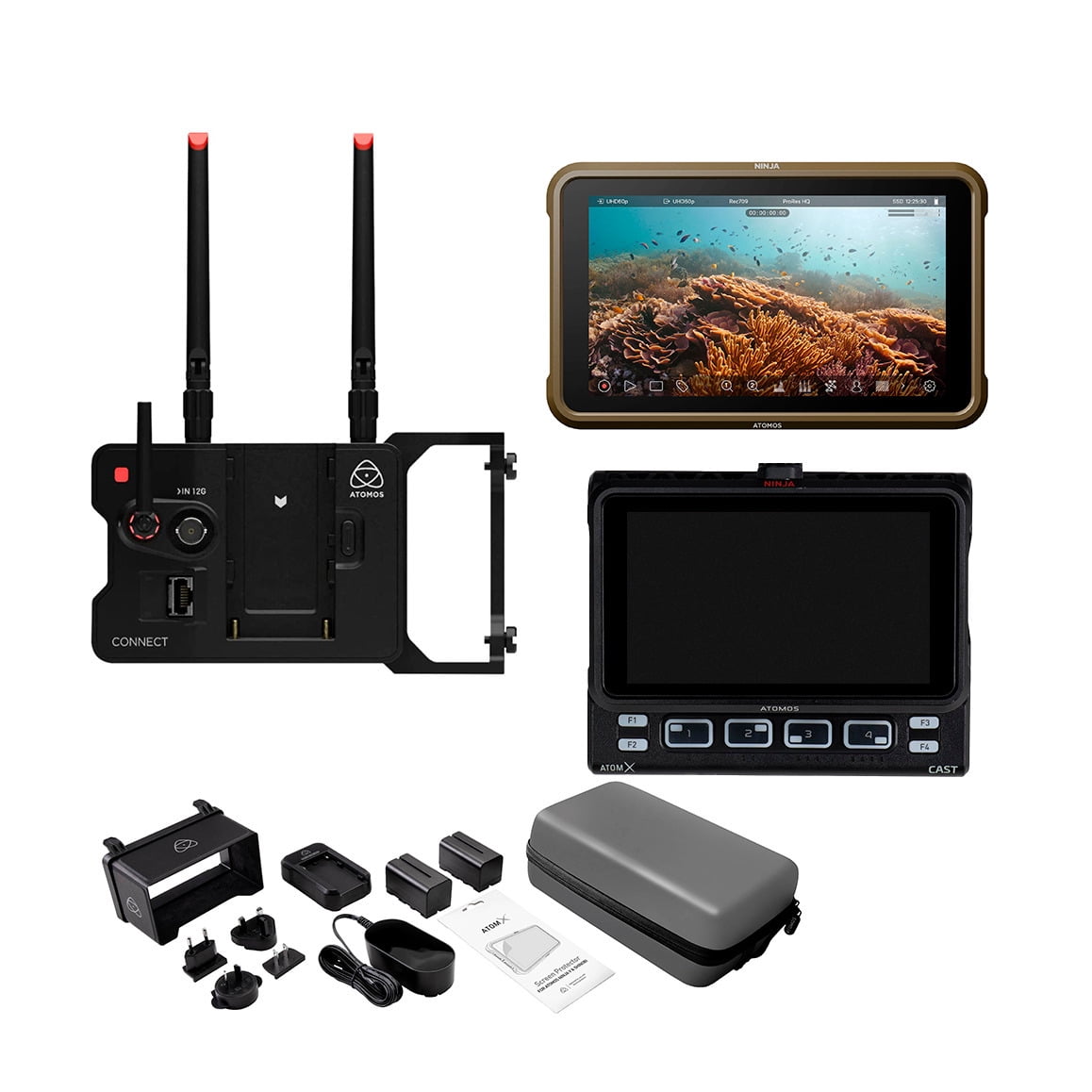 Atomos Ninja 5.2-Inch 1000nit HDR Monitor-Recorder with AtomX Cast ...