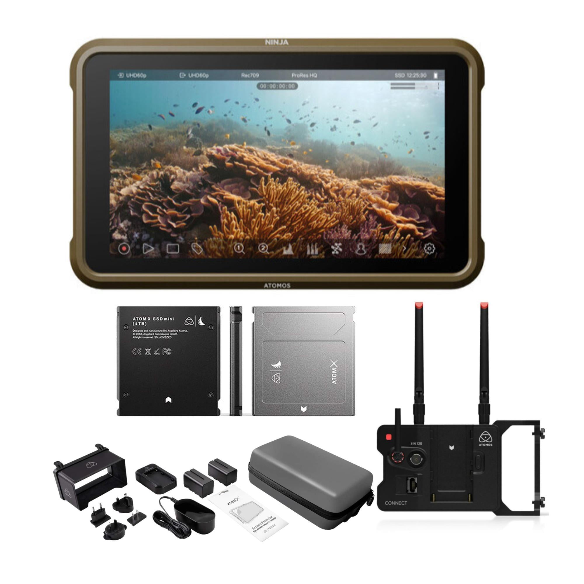 Atomos Ninja 5.2-Inch, 1000nit HDR Monitor-Recorder with SSDmini 1TB ...
