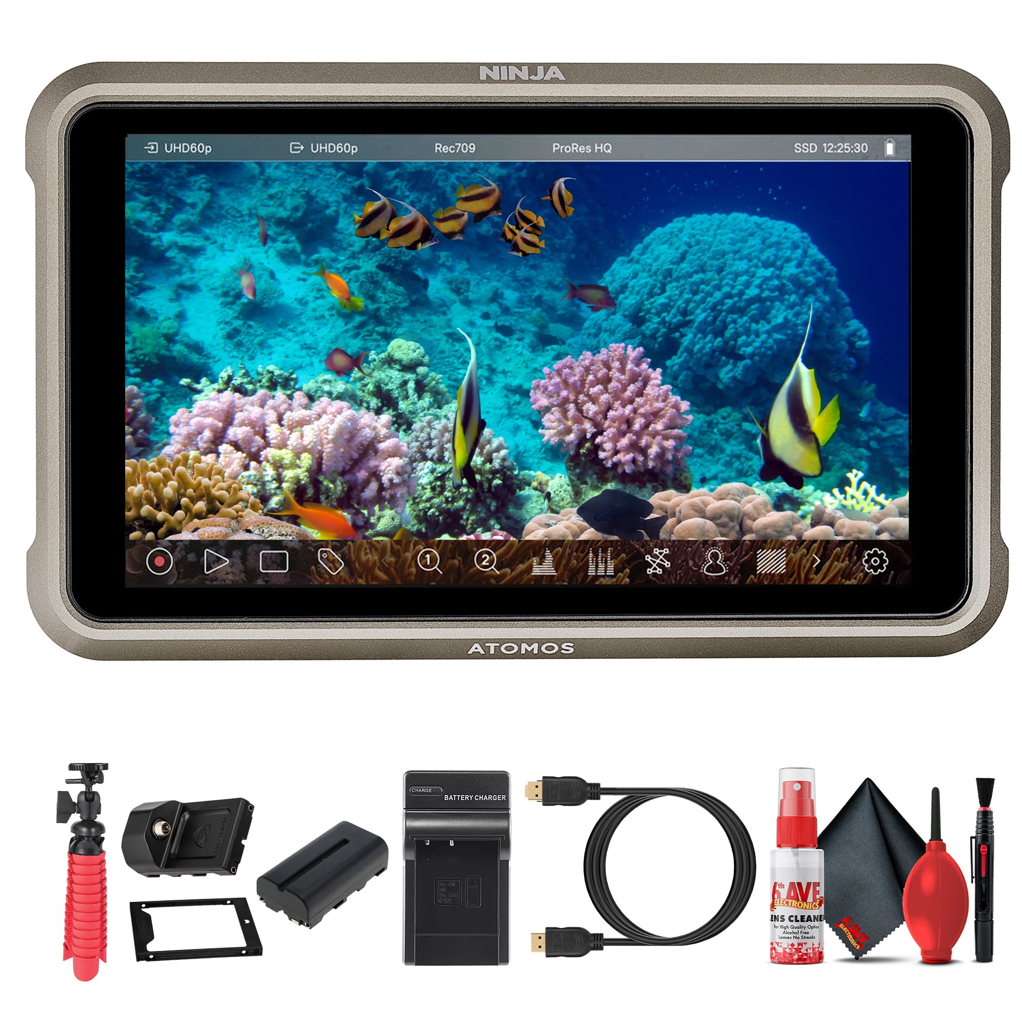 Atomos Ninja 5.2 Inch 4K HDMI Recording Monitor | HDR 10 Bit ...