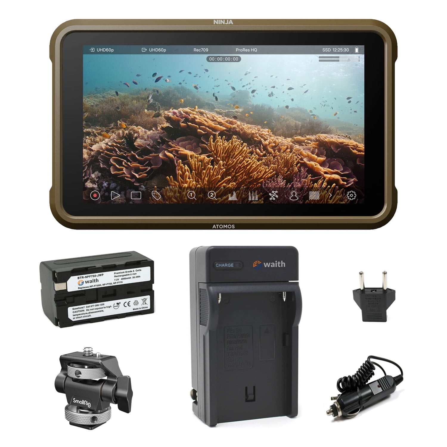 Atomos Ninja 5.2" Touchscreen Display 4K HDMI Recording Monitor with ...