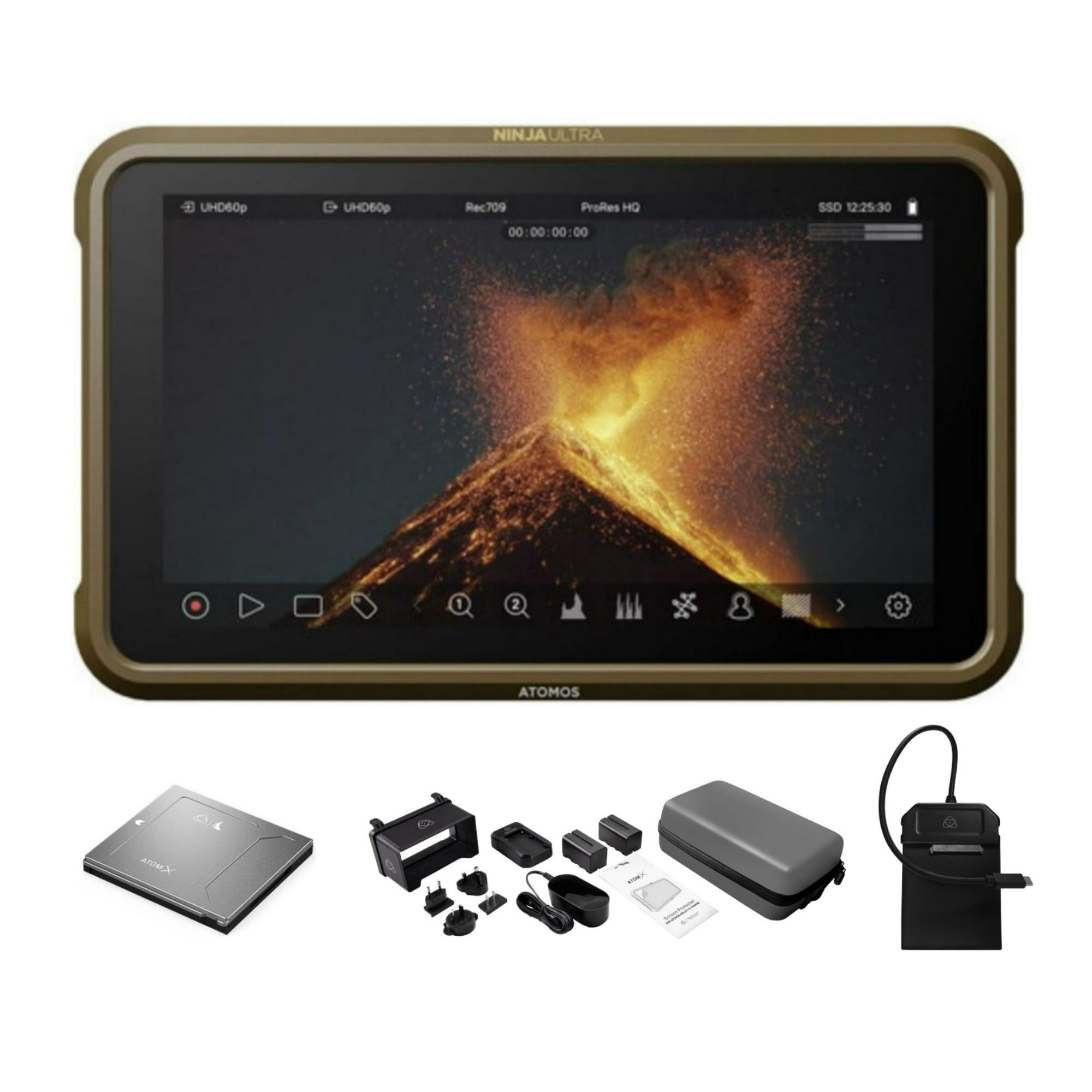 Atomos Ninja Ultra 5.2-Inch 4K HDMI Recording Monitor w/SSD Mini (1 TB ...