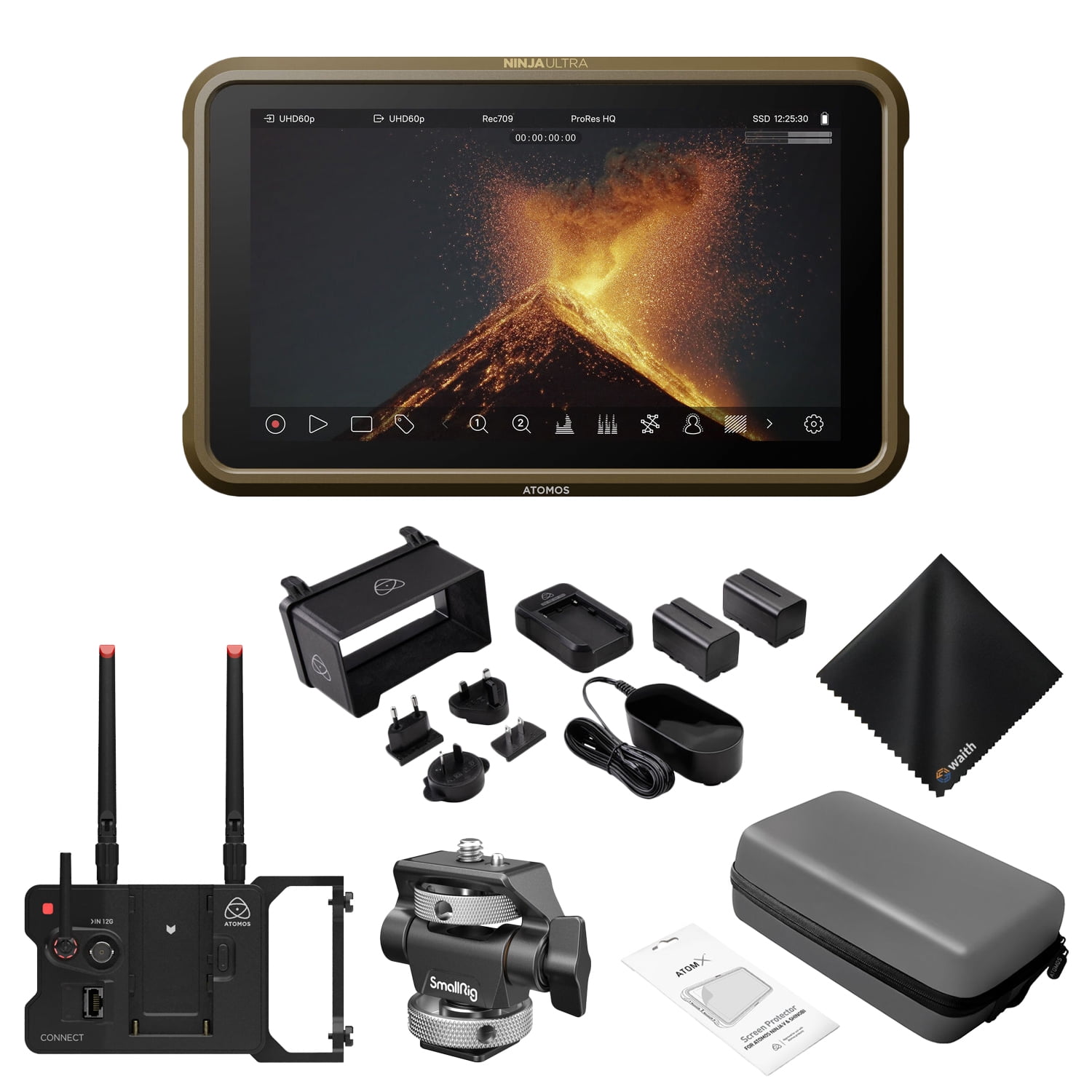 Atomos Ninja Ultra 5.2" Touchscreen Display 4K HDMI Recording Monitor ...