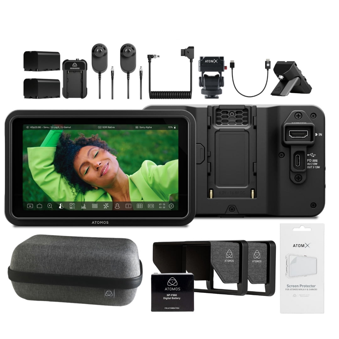Atomos Shinobi II 5-Inch HDMI 4K Monitor Bundle with Atomos 5-inch ...