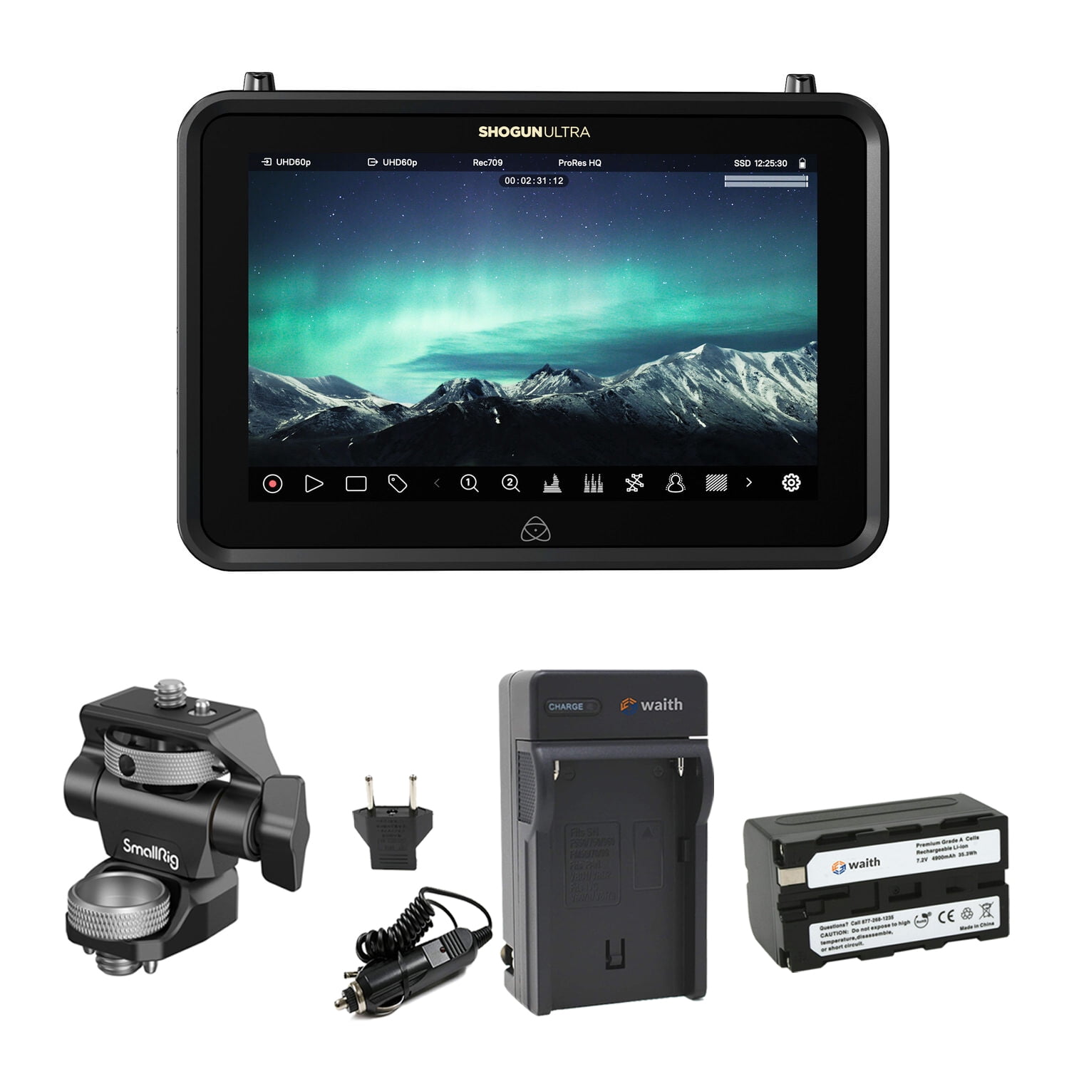 Atomos Shogun Ultra 7 inch HDR Monitor-Recorder, Supports 8K RAW with ...
