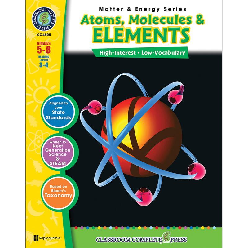 Atoms, Molecules & Elements Resource Book, Grades 5-8 - Walmart.com
