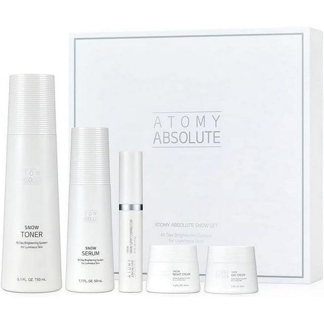 Atomy Absolute Snow Skin Care Set - Toner, Serum, Dark Spot Corrector ...