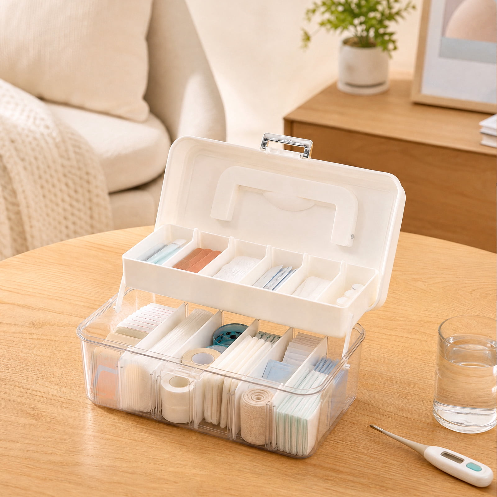 Atopoler Plastic Bandage Storage Container,Dustproof Bandage Tape ...
