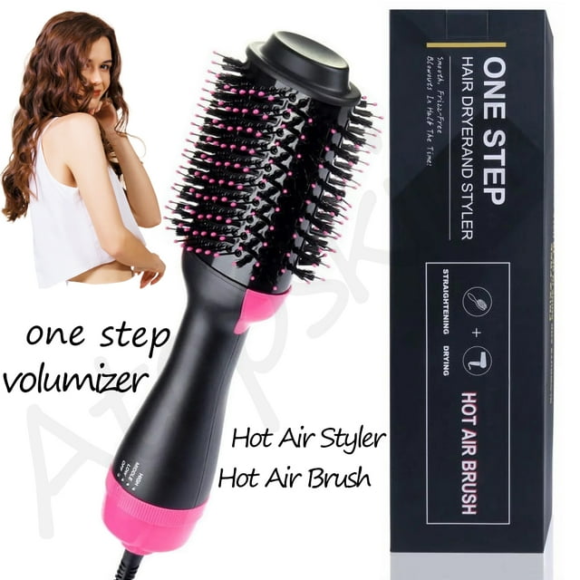 Atopskins Mini 4 in 1 Hot Air Brush Styler Hair Dryer Curling Iron Hair ...