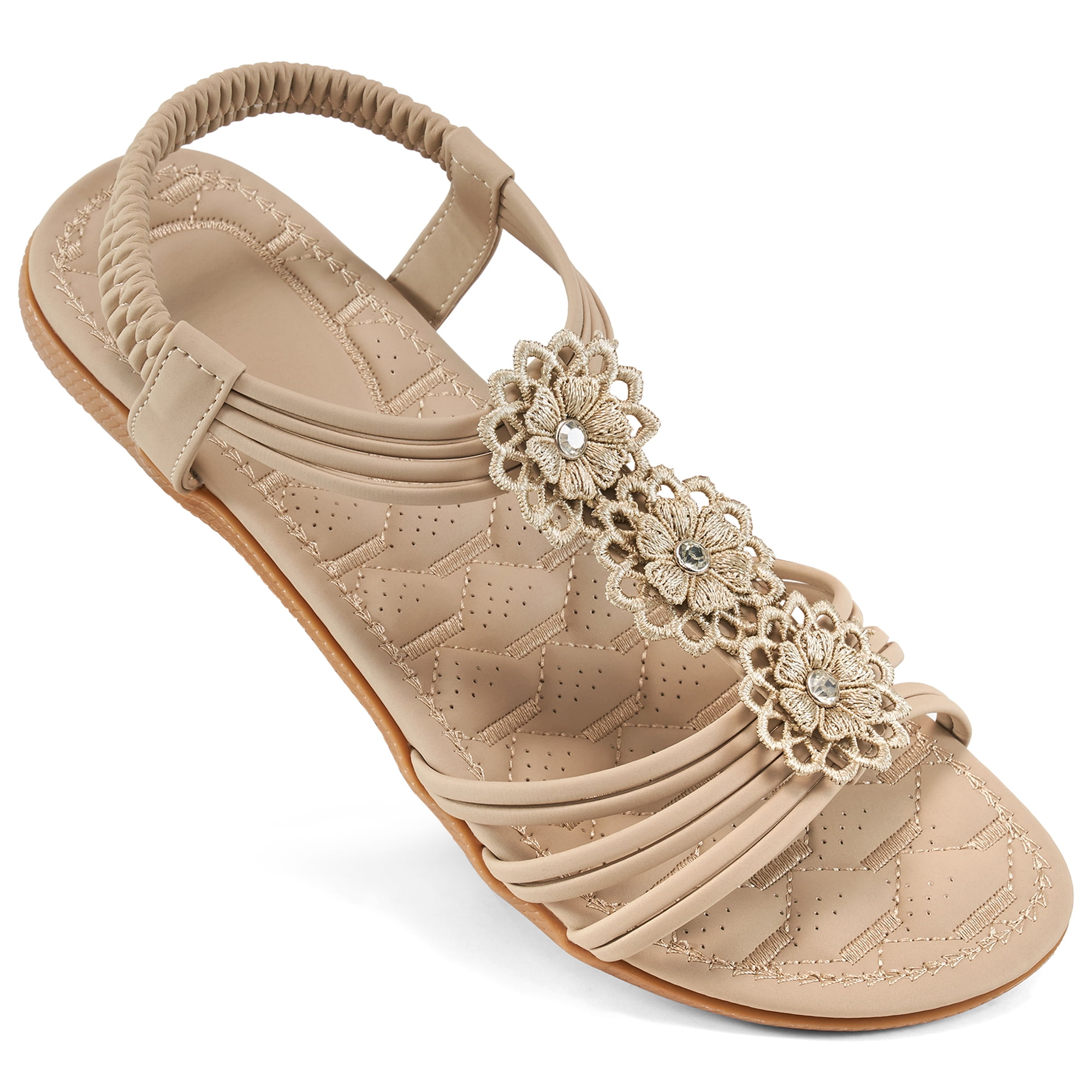 Customer reviews for Atoshopce Summer Flat Sandals for Women Casual ...