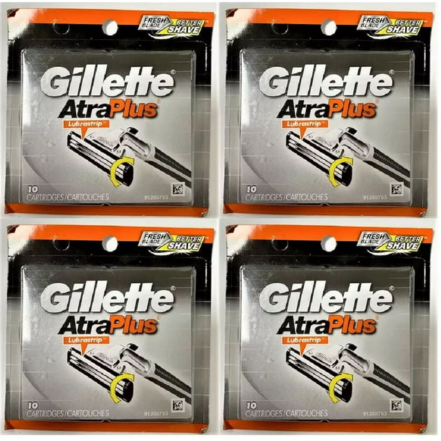Atra Plus Refill Razor Blade Cartridges, 40 Count (Unboxed) - Walmart.com