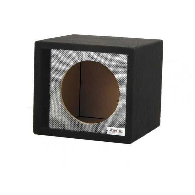 Atrend 10SVR Black Carbon Fiber 10 inch Single Subwoofer Vented ...
