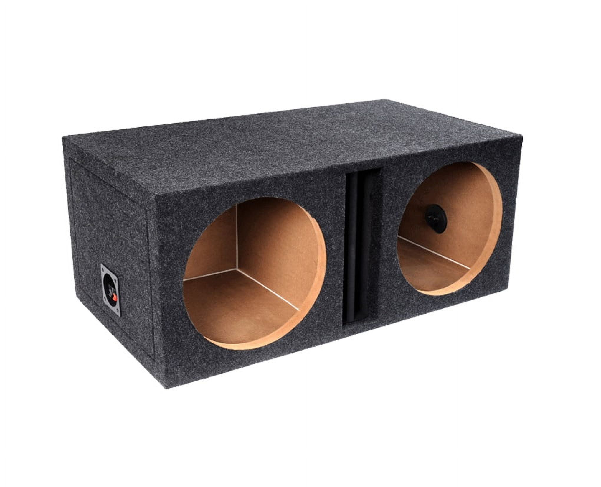 Atrend E15DV - 15" Dual Vented Divided Subwoofer Enclosure - Walmart.com