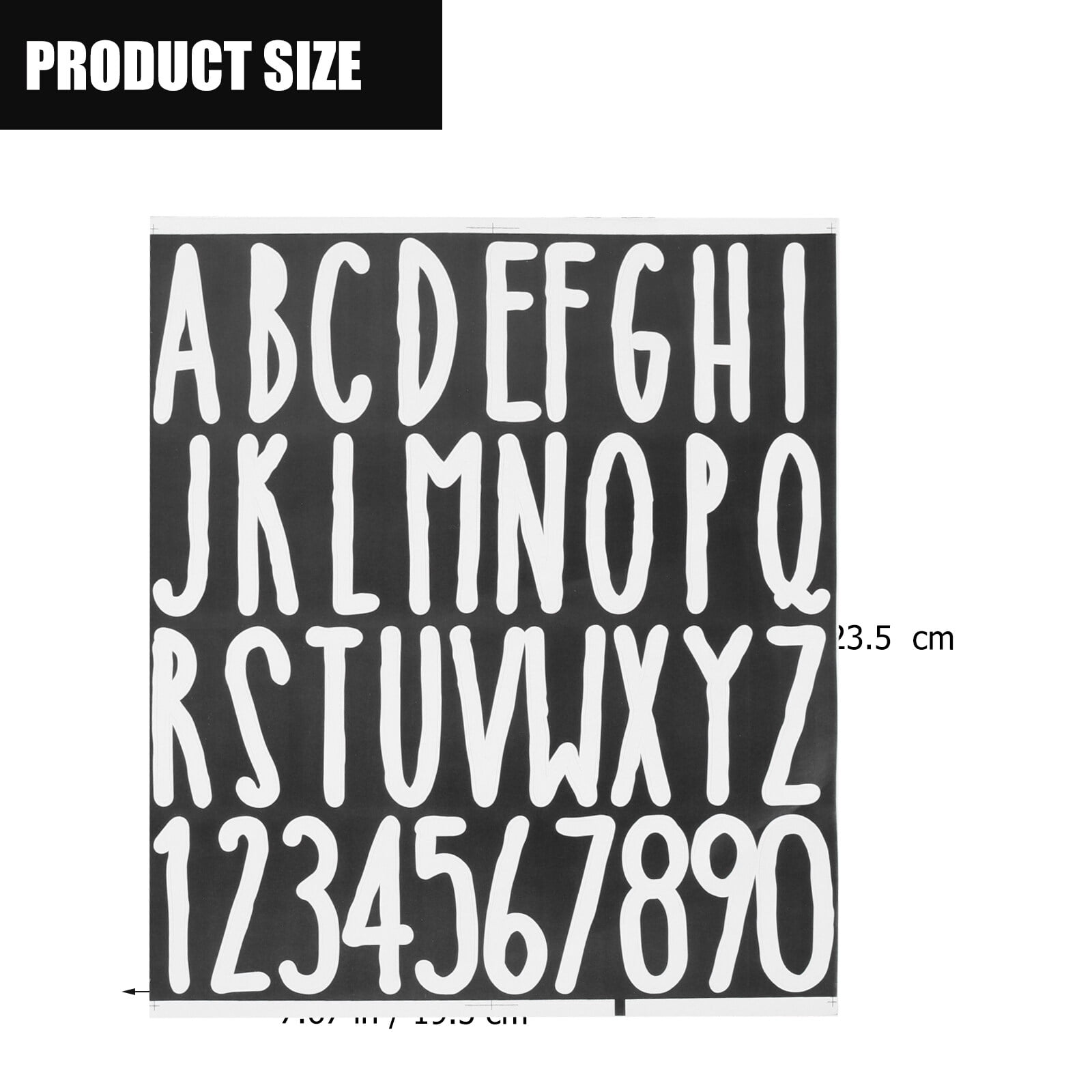 Atriss 5 Sheets Mailbox Letters Stickers Adhesive Mailbox Numbers For ...