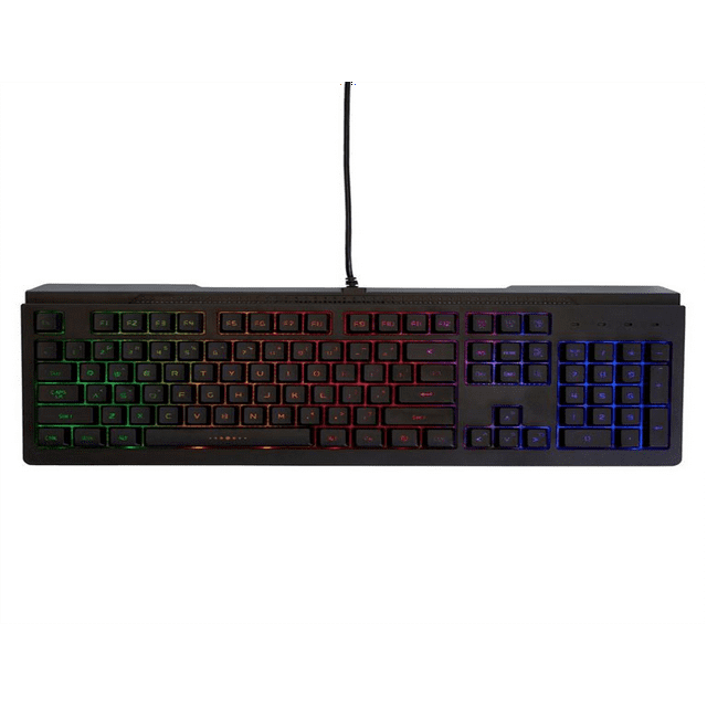 Atrix Men's Membrane Wired Gaming Keyboard with RGB Lighting Black Size ...