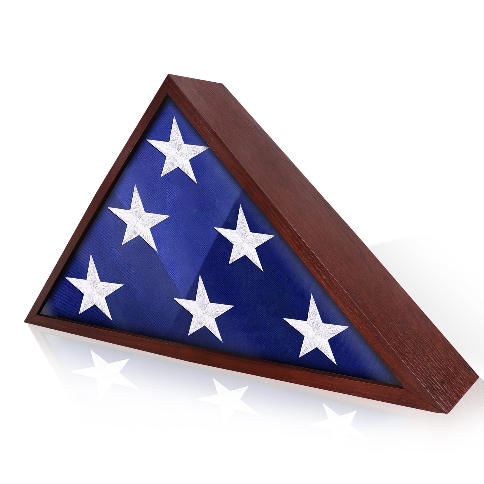 Atsknsk Flag DisplayCase ,for 5' x 9.5' flag case, Military Burial Flag ...