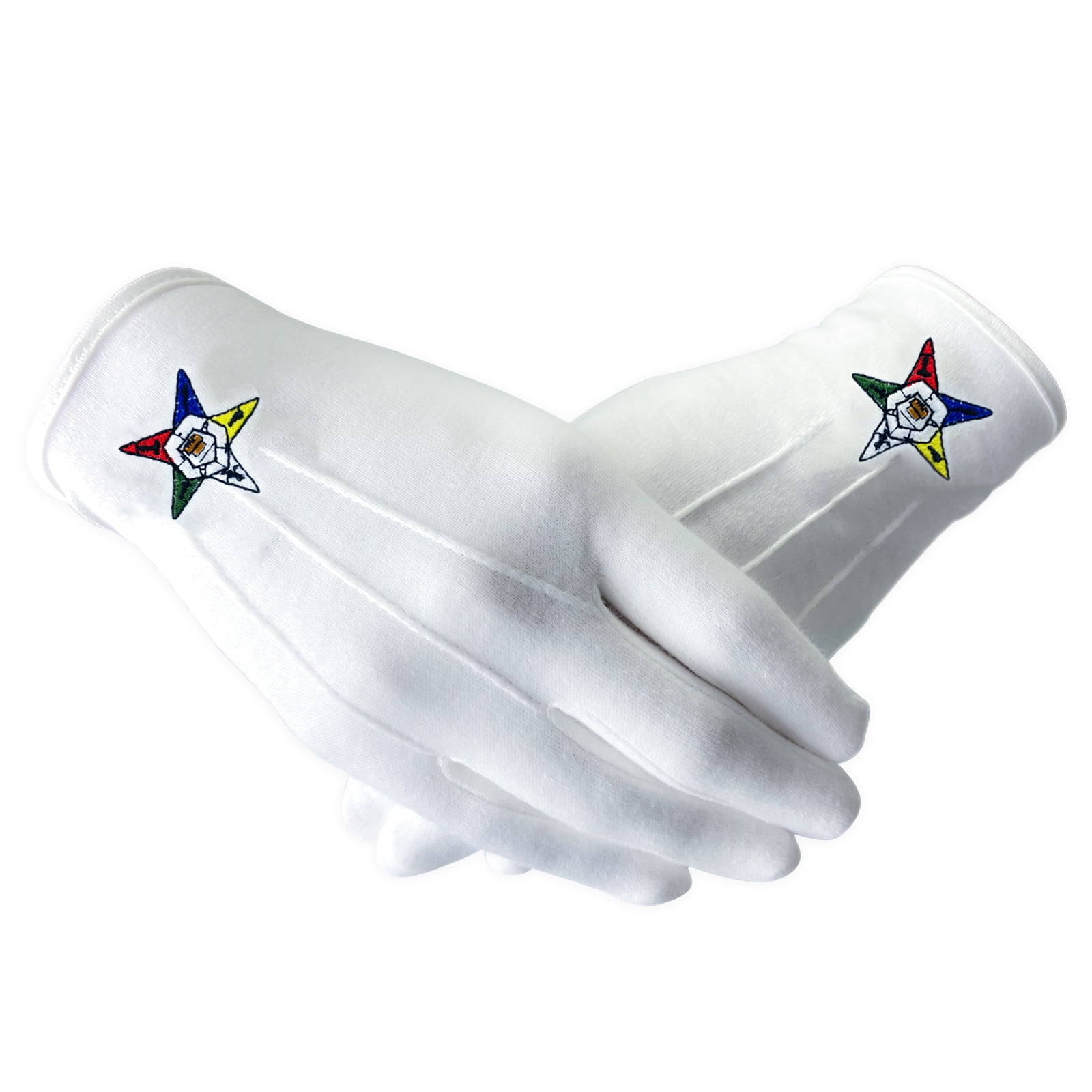 Atsknsk Masonic Cotton Gloves With Order of the Eastern Star ...