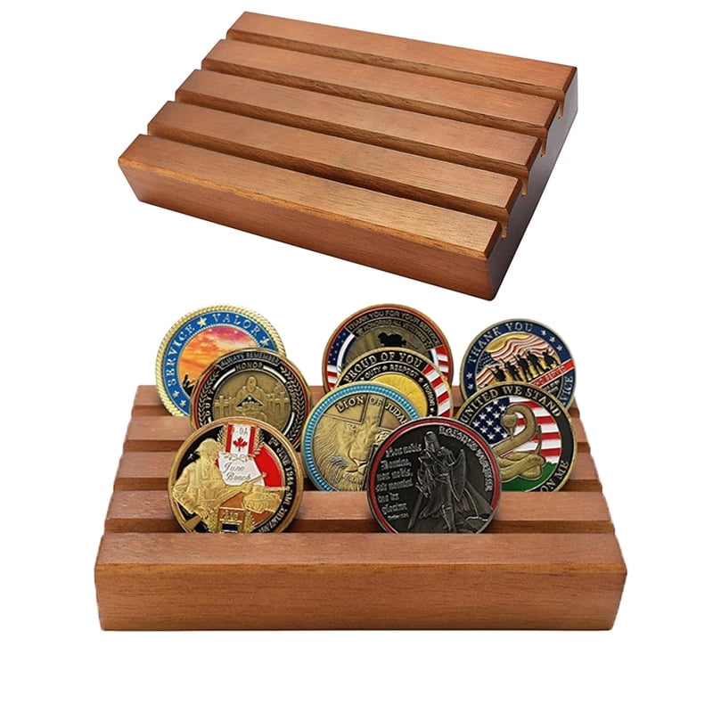 Atsknsk Military Challenge Coins Display Holder Solid Wood,Challenge ...