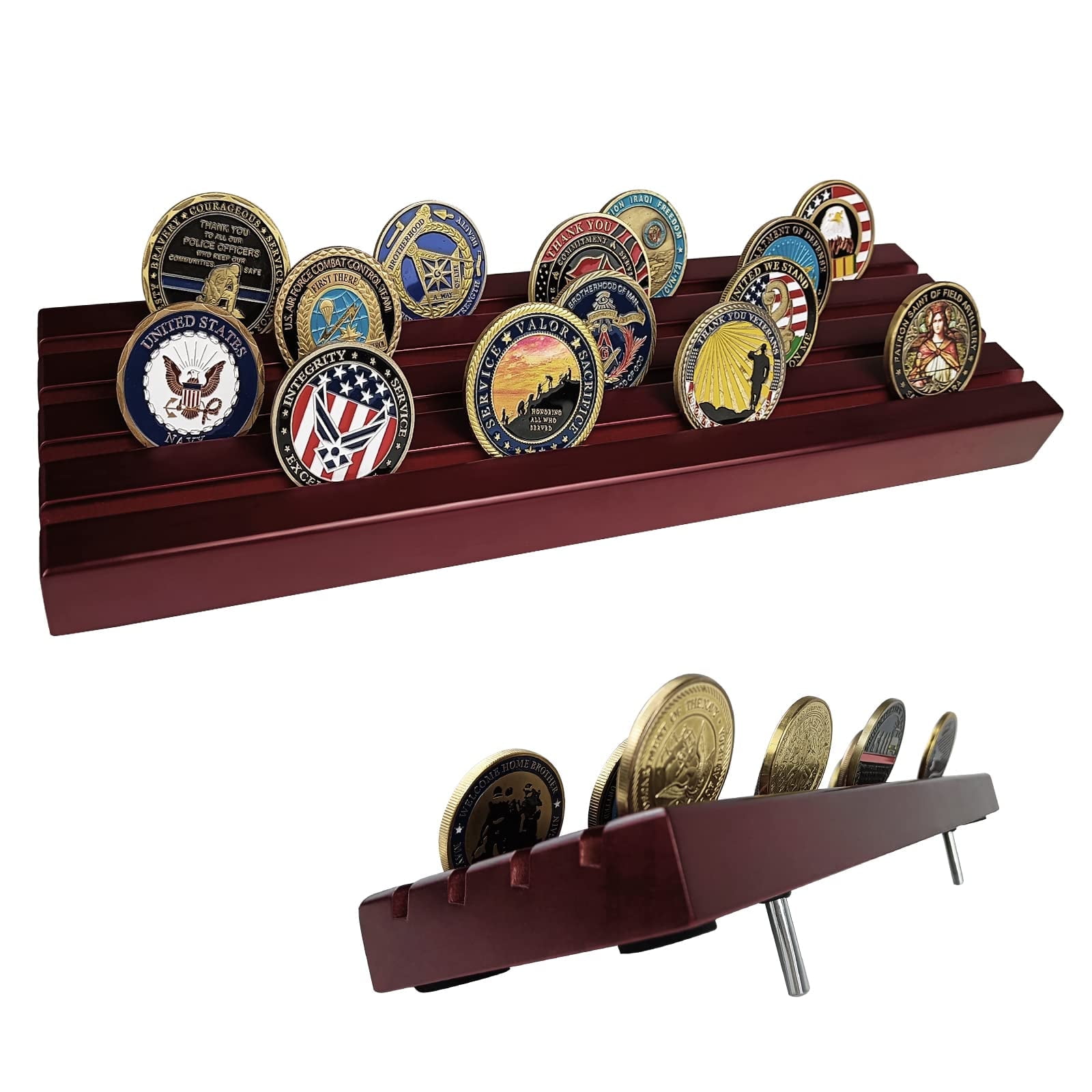 Atsknsk Military Challenge Coins Display Holder Solid Wood,Challenge ...