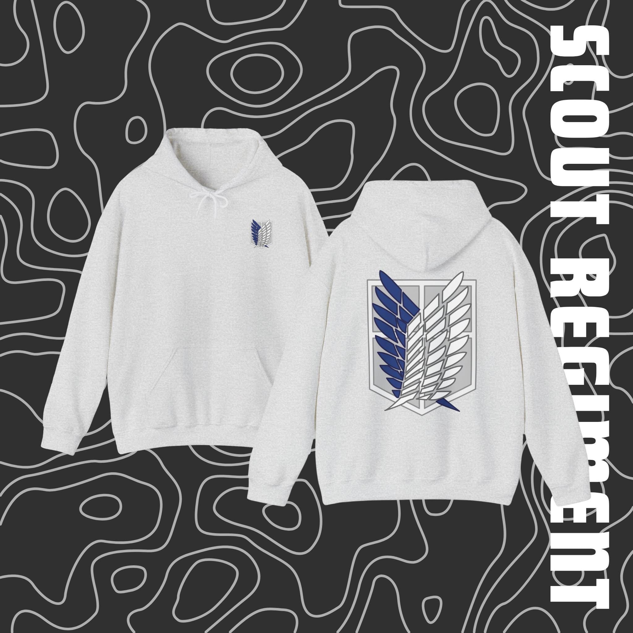 Att@ck On T!tan Scout Regiment Hoodie - Walmart.com