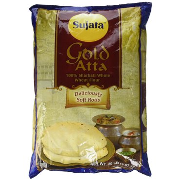 Sujata Chakki Atta, 10-Pound Bag of 100% Whole Wheat Flour - Walmart.com