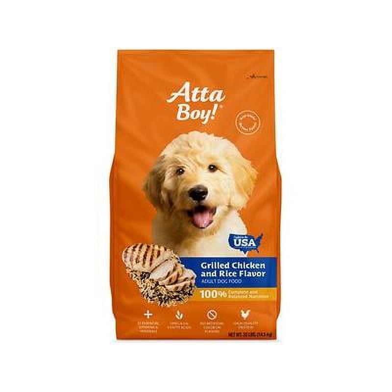 Atta Boy Grilled Chicken & Rice Flavor Dry Dog Food , 32-lb Bag (Pack ...