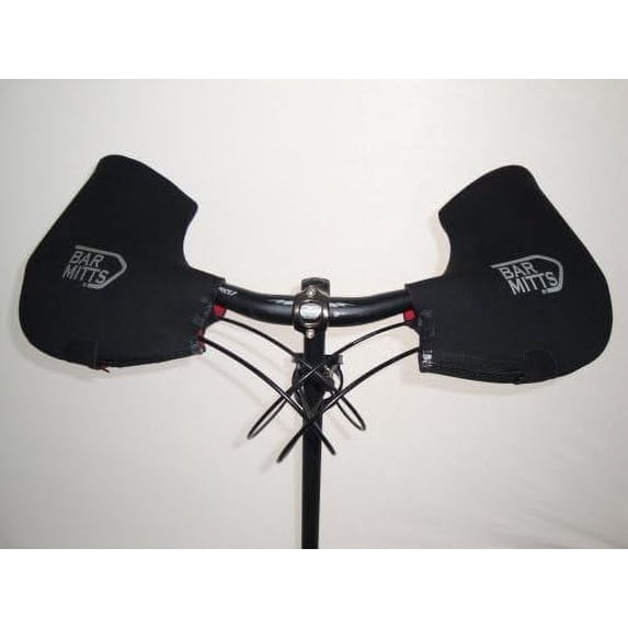 Attachable Medium Black Mountain Bike Pogies fits Flat Handlebars ...