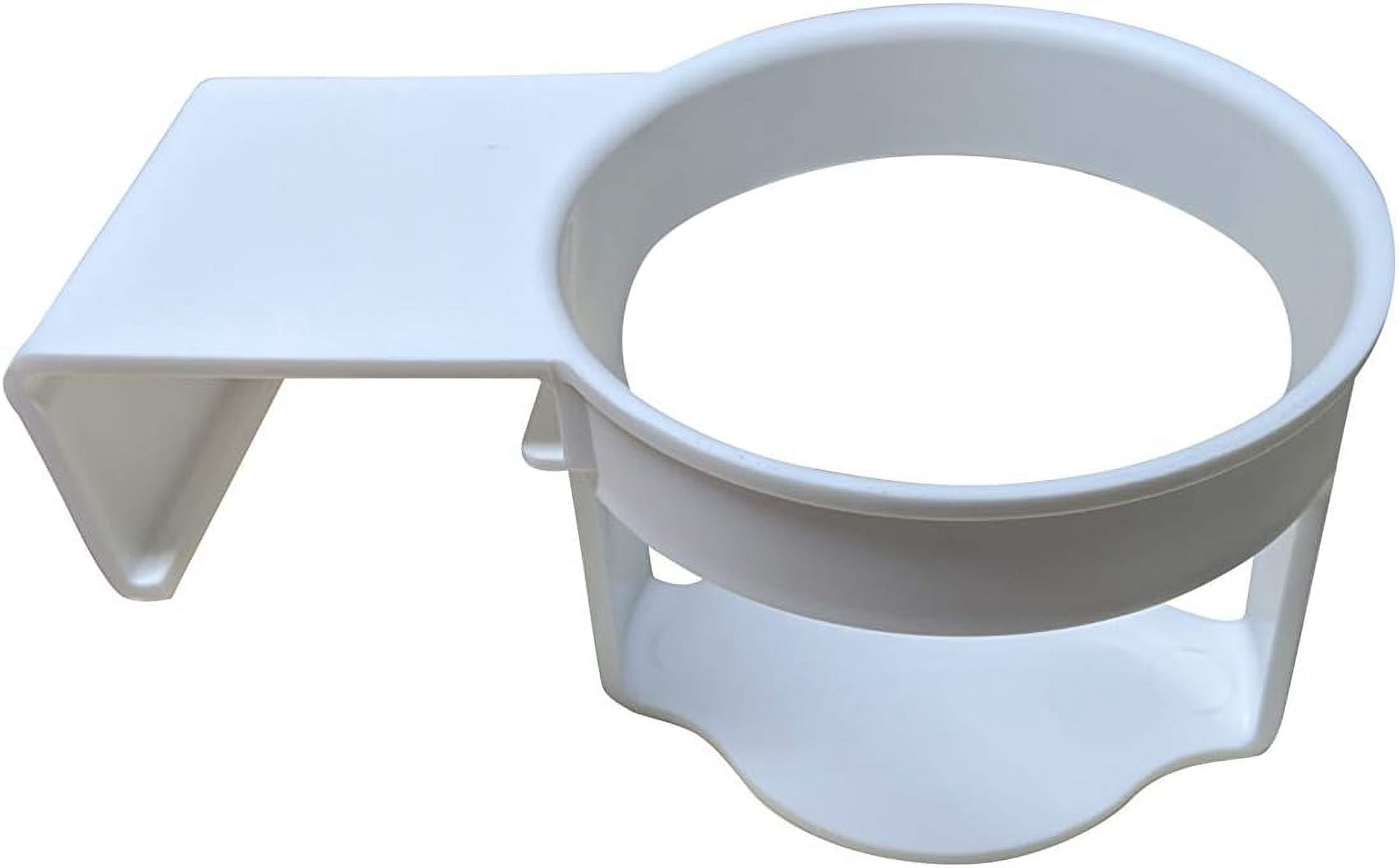 Attachable White Cup Holder for Large Cans, Bottles, Cups, and More ...