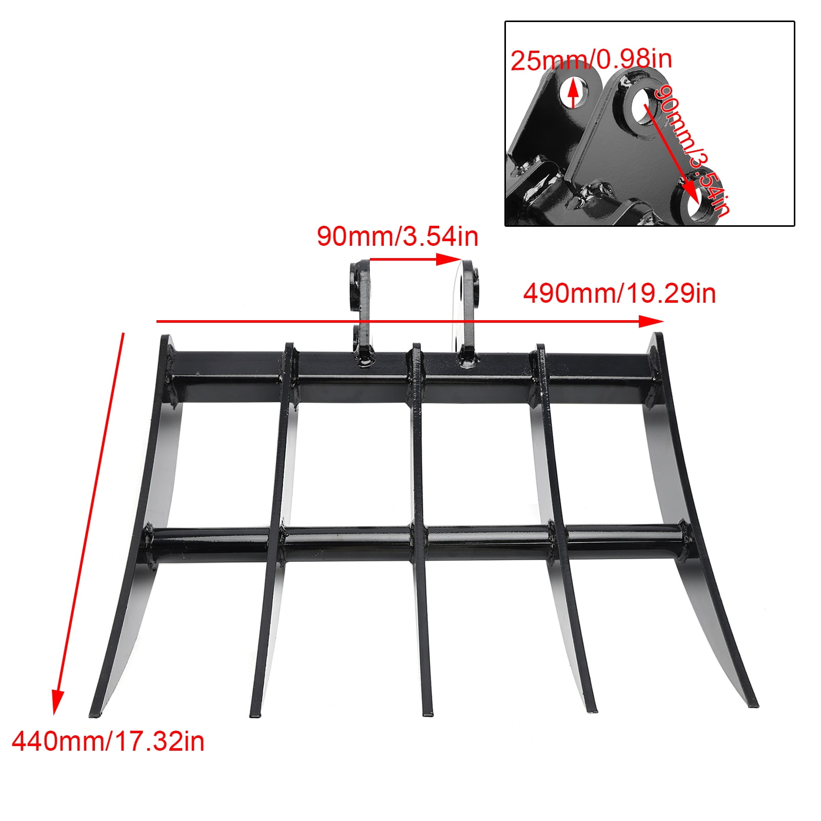 Attachment Rake Attachments Tools For Mini Excavators Excavator Small ...