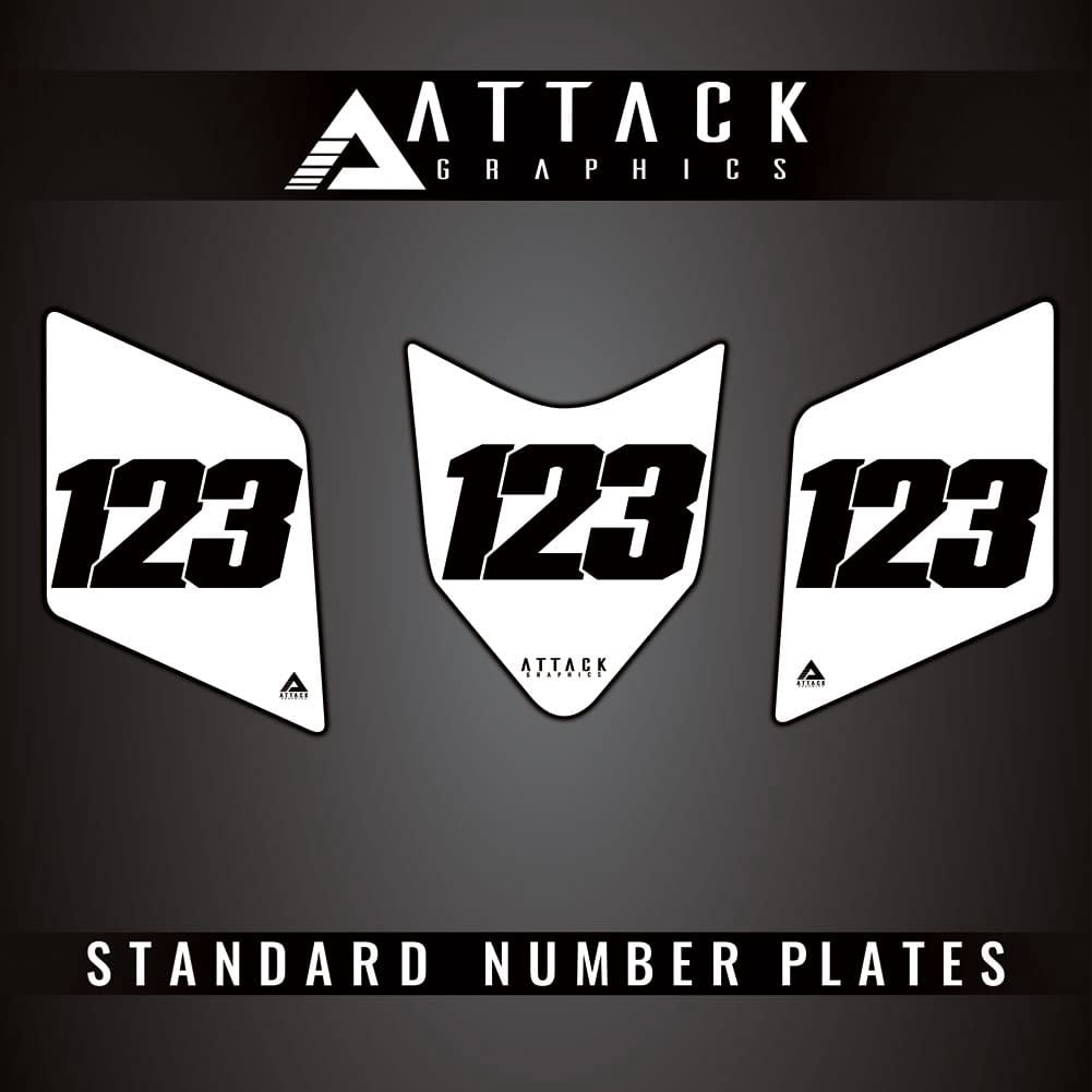 Attack Graphics 3 Plate ATV Background Kit For Honda TRX 300X 2009 ...