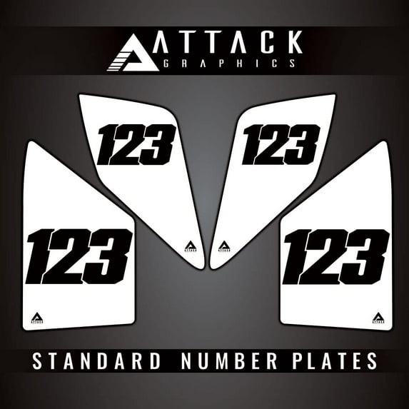Attack Graphics 4 Plate ATV Background Kit For Yamaha RAPTOR 700R 2015 ...