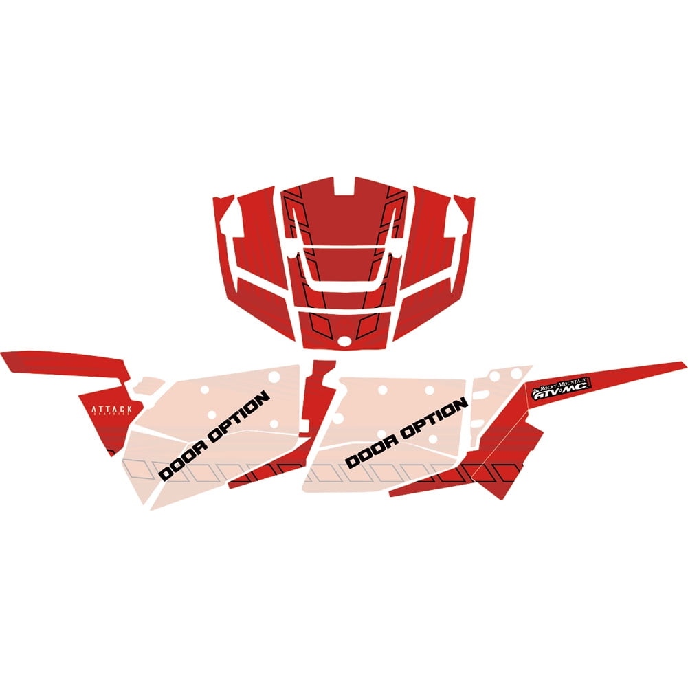 Attack Graphics BRUTE Complete UTV Graphics Kit Red/Brick Red - Walmart.com