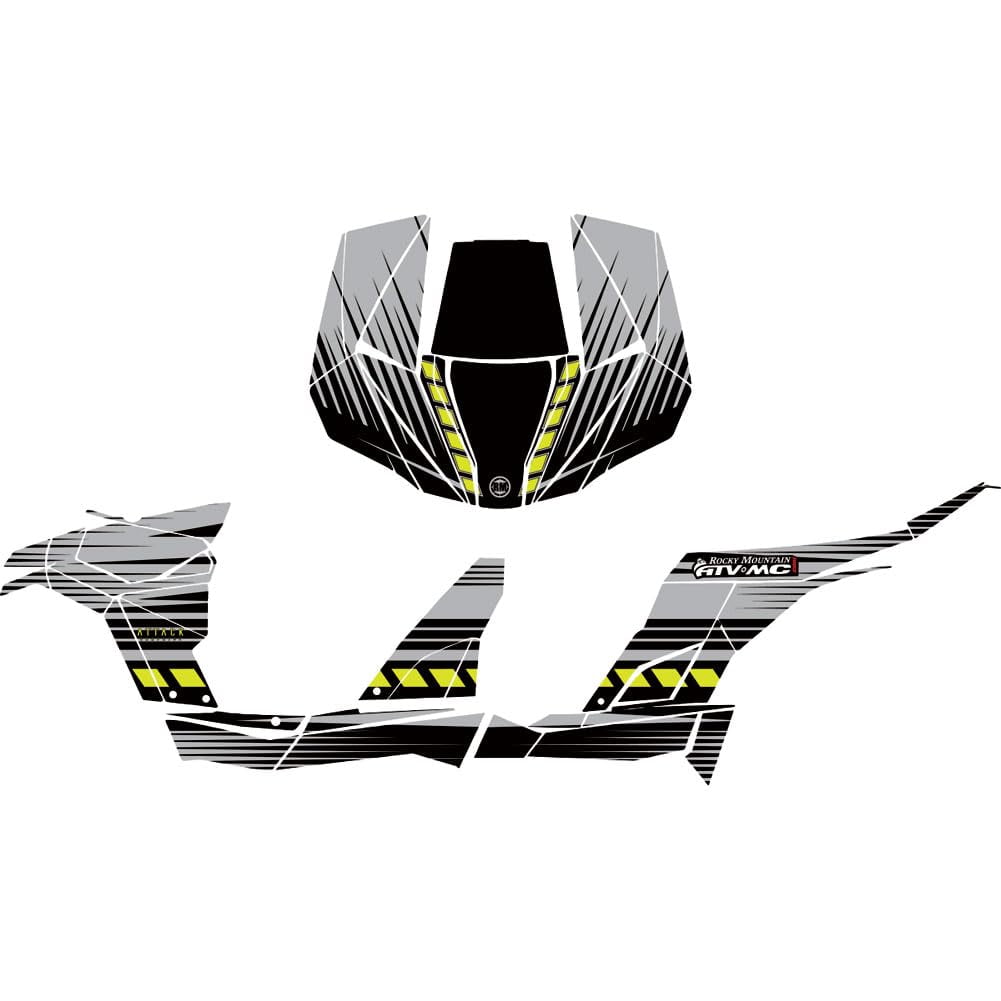 Attack Graphics Brute Complete UTV Graphics Kit Grey/Black/Magna Green ...