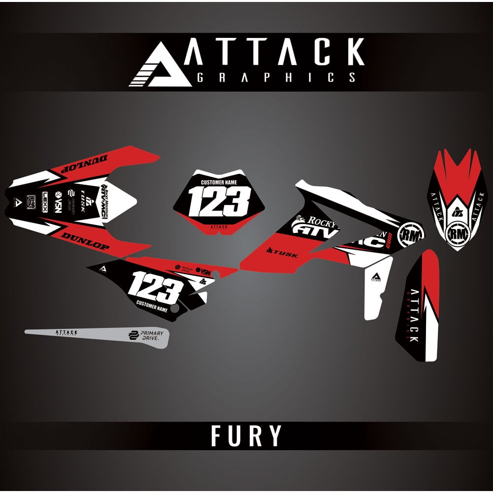 Attack Graphics Custom Fury Complete Bike Graphics Kit for Beta 200 RR ...