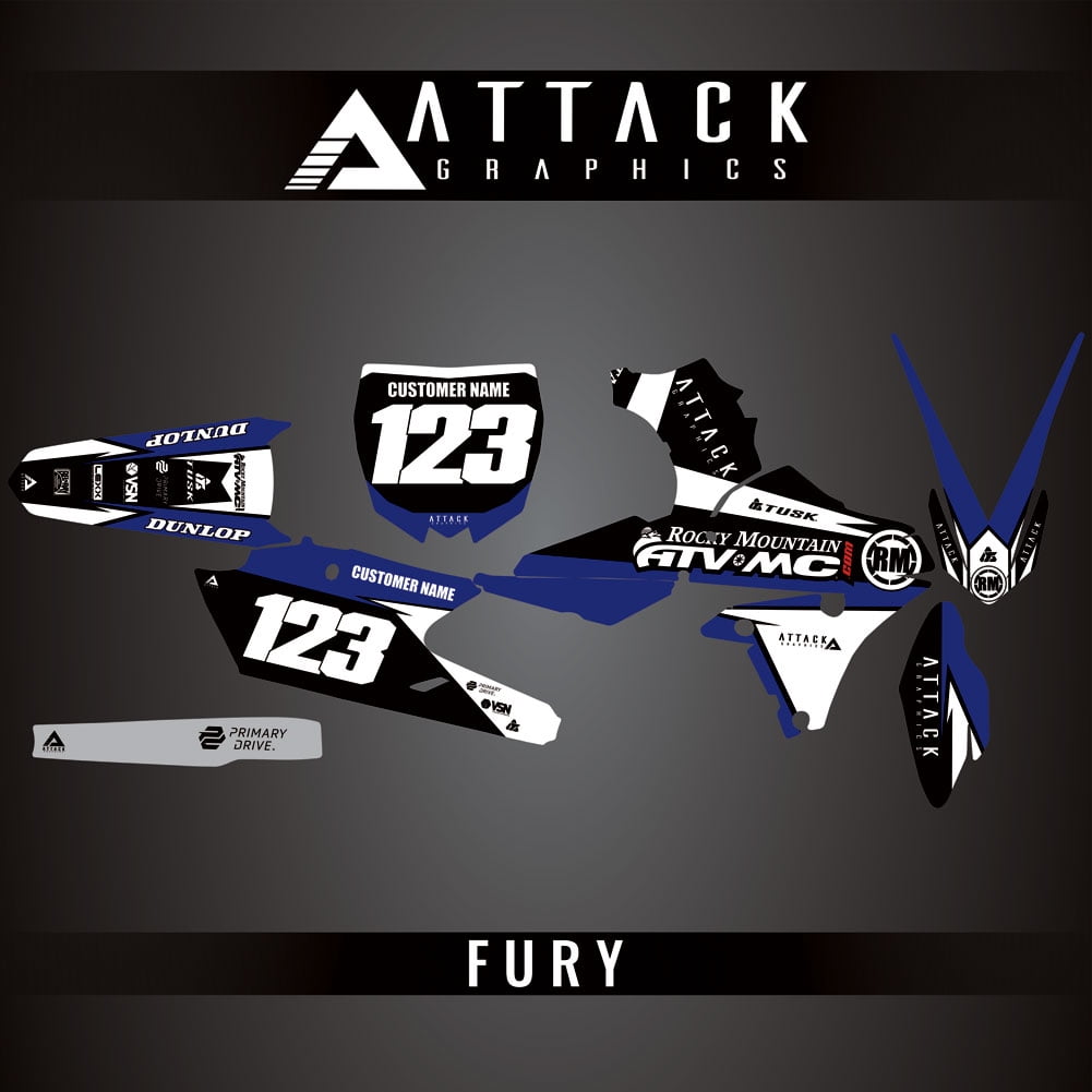 Attack Graphics Custom Fury Complete Bike Restyle Graphics Kit ...