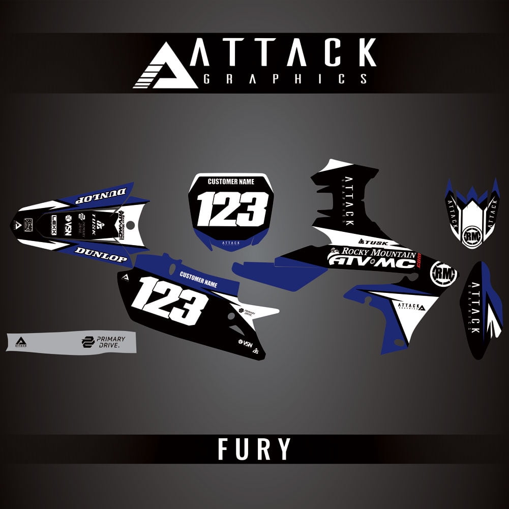 Attack Graphics Custom Fury Complete Bike Restyle Graphics Kit Cycra ...