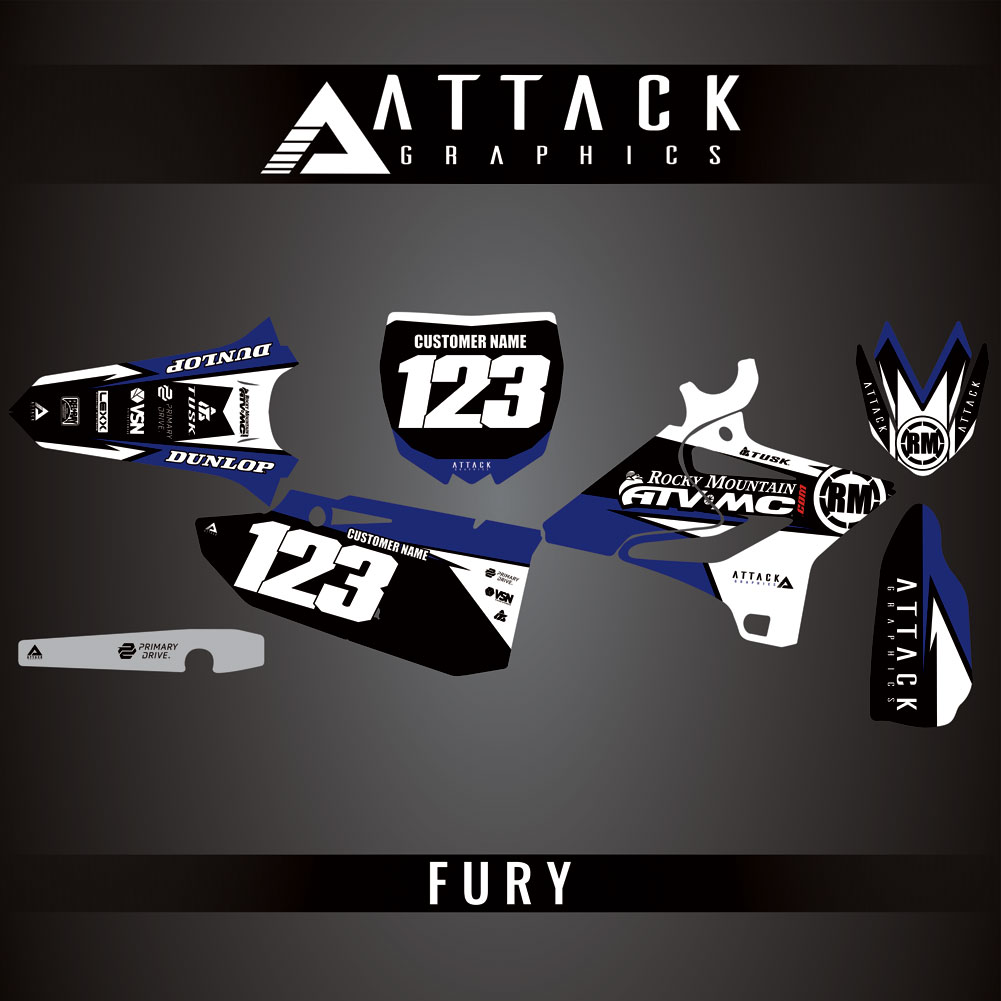 Attack Graphics Custom Fury Complete Bike Restyle Graphics Kit ...
